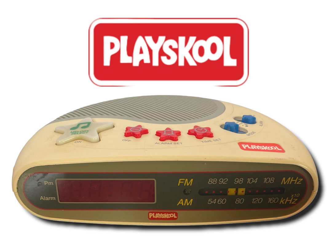 Vintage Playskool Electronics Melody Maker AM/FM Clock Radio | Working ...
