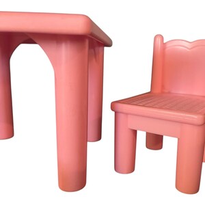 Vintage Playskool Dollhouse Furniture | Kitchen Table | Table Set ...