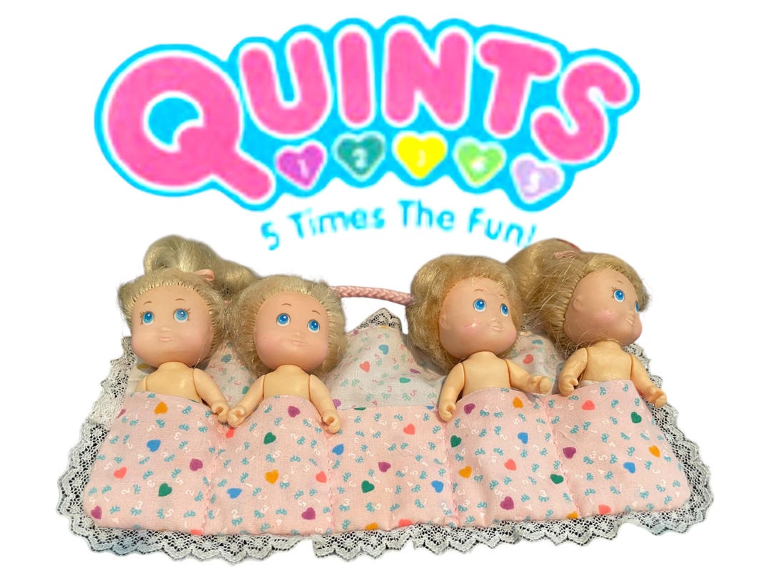 Vintage Quints Mini Dolls | Tyco | 1990s | 5 Times the FUN | Set of 4 ...