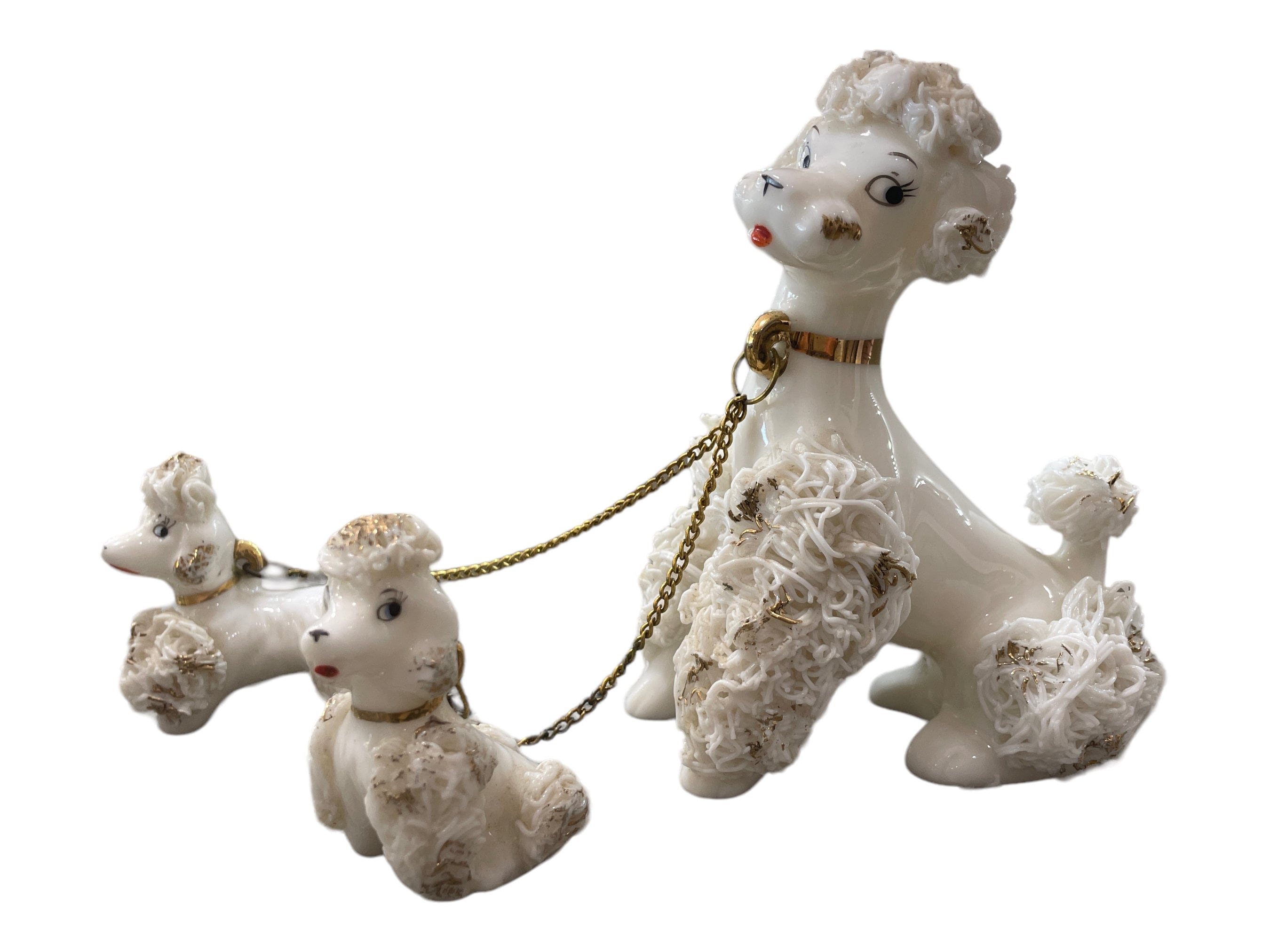 Vintage LEFTON Spaghetti Poodles Gold Flecked Gold Chains - Etsy