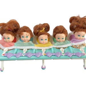 Vintage Quints Mini Dolls Tyco 1990s 5 Times the FUN 5 Dolls With ...