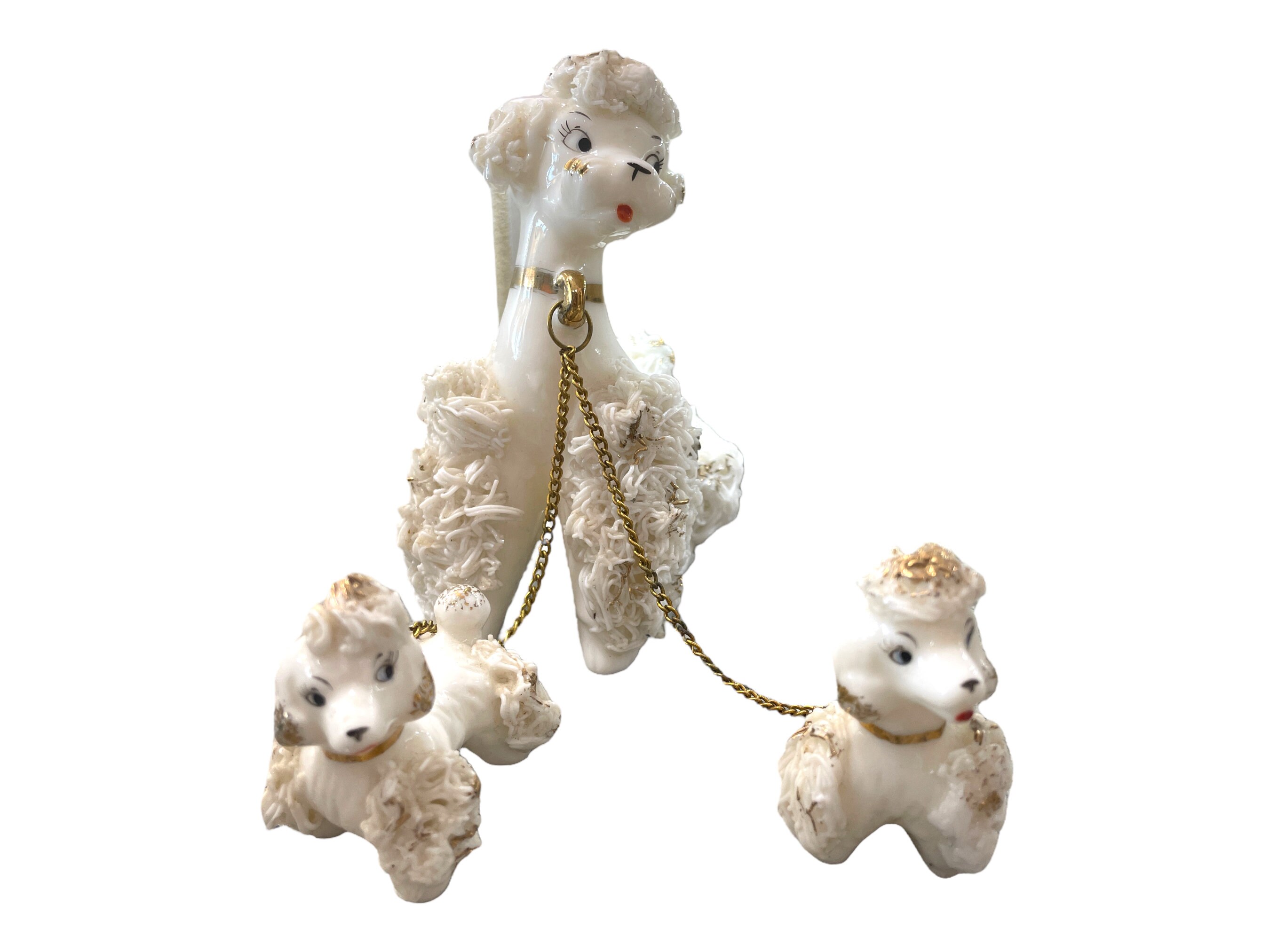 Vintage LEFTON Spaghetti Poodles Gold Flecked Gold Chains - Etsy