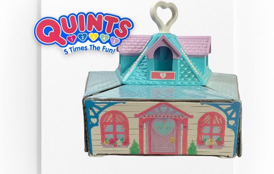 Vintage Quints Mini Dolls Tyco 1990s 5 Times the FUN Doll House Play ...