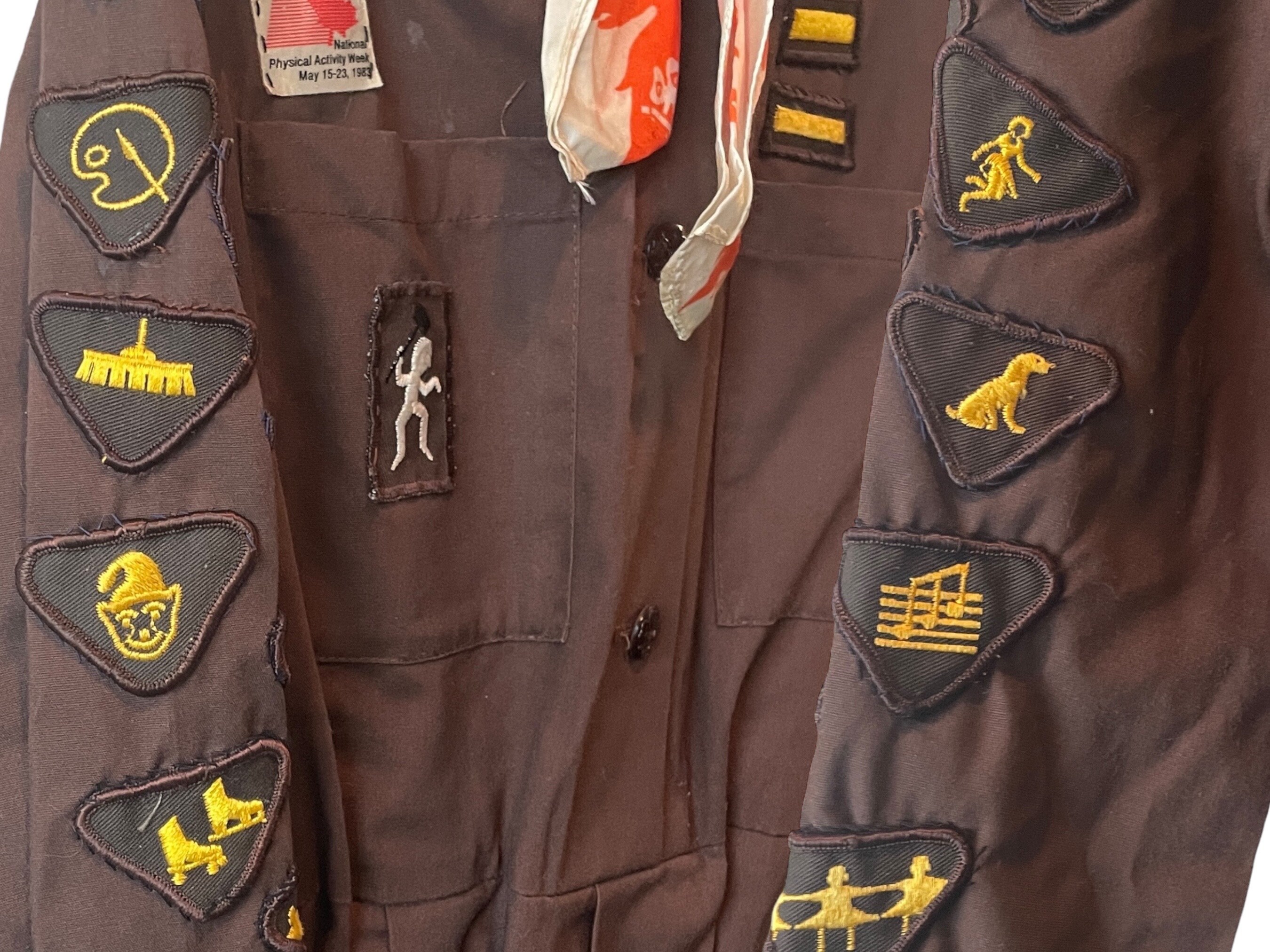 Rare Canadian Girl Guide Uniforms Brownies Guides Scarf, Badges, Belt ...