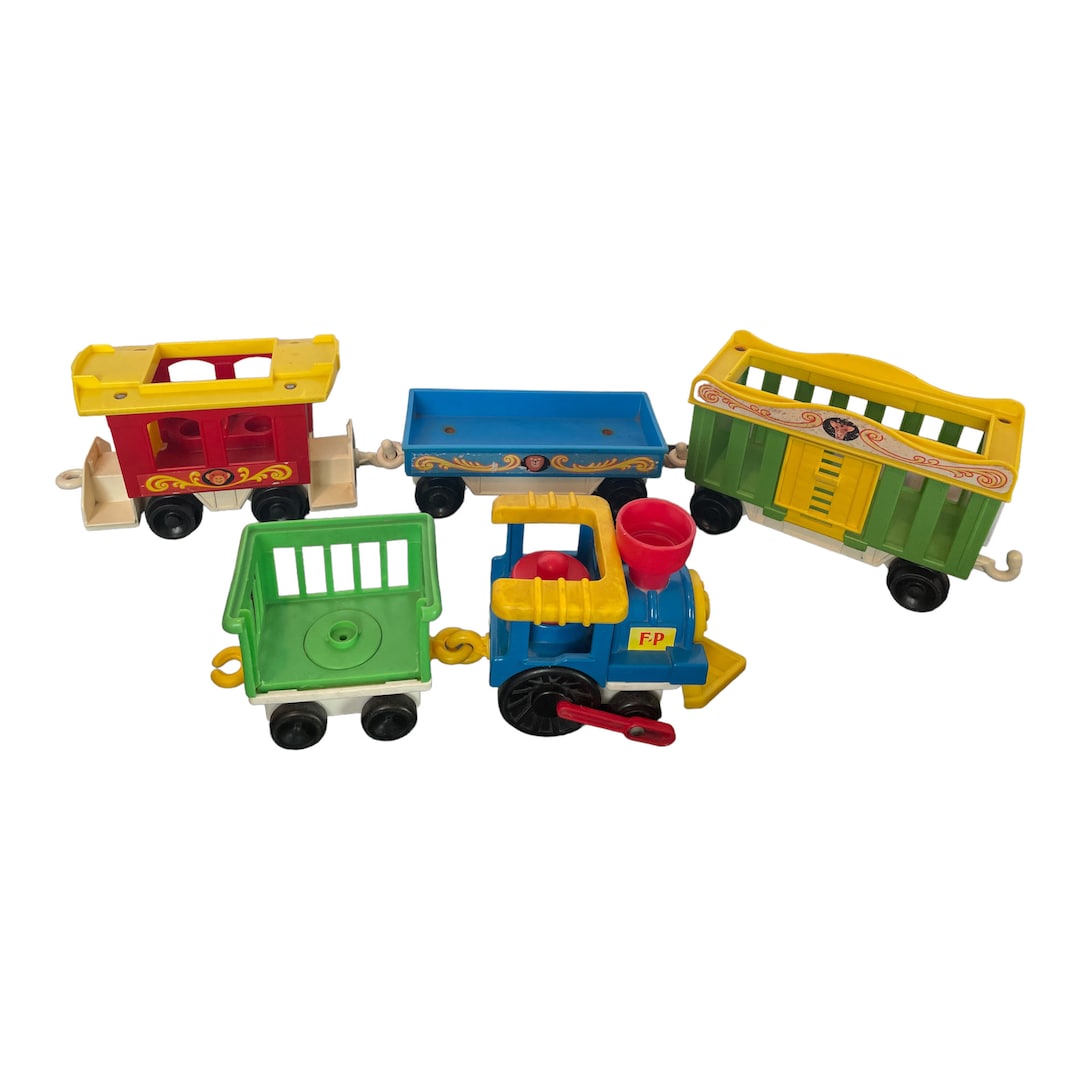 Vintage FISHER PRICE Trains Little People Chunky People Circus Train ...