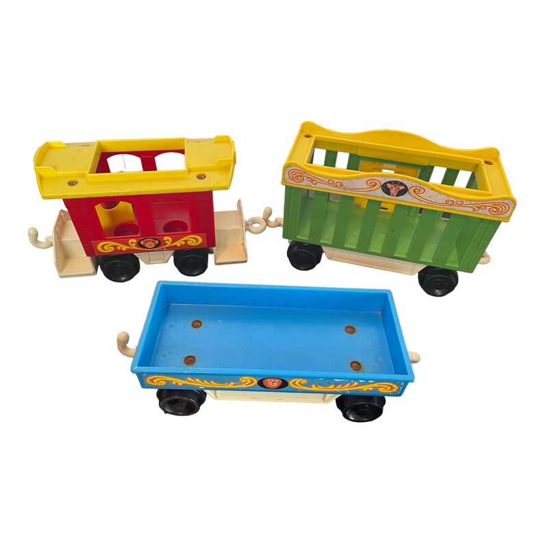 Vintage FISHER PRICE Trains Little People Chunky People Circus Train ...