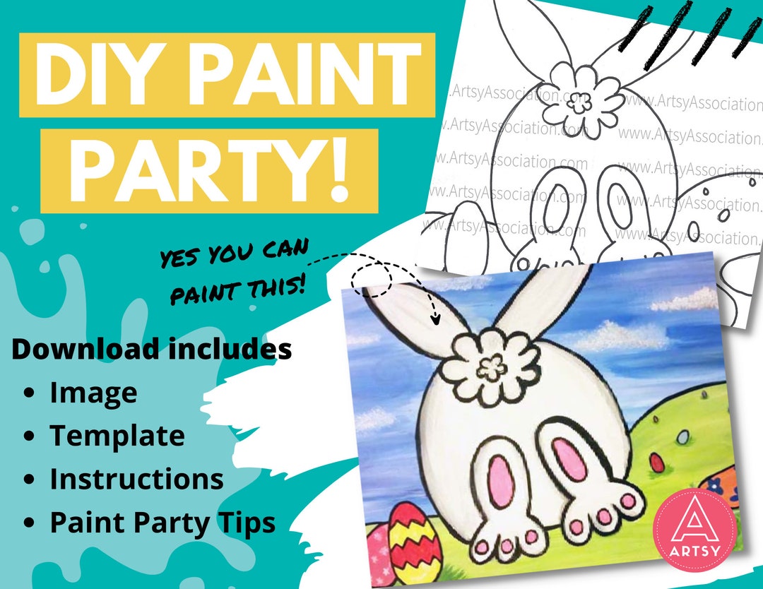 Easter Themed Paint Party | Paint Party for Kids | Birthday Paint Party ...