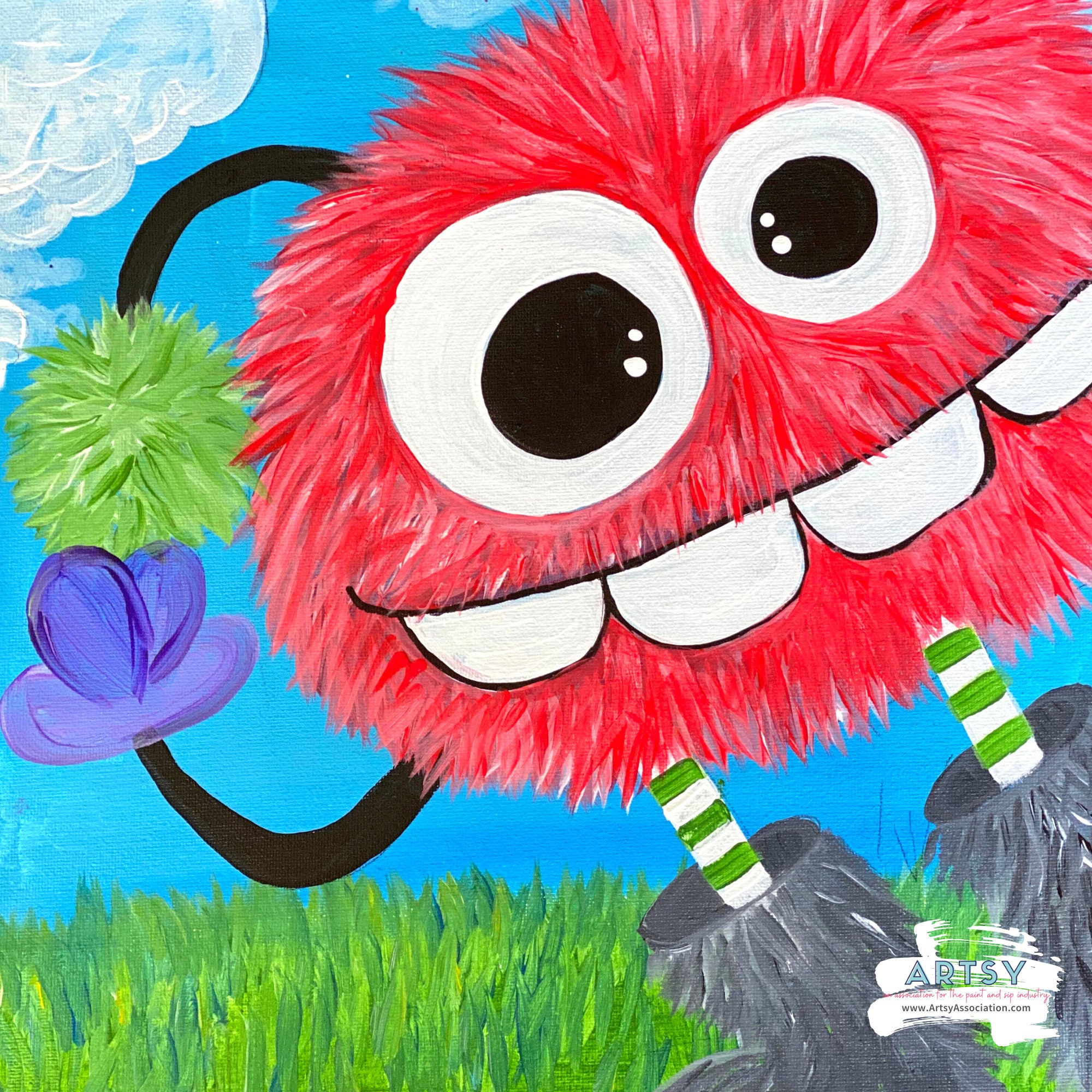 Monster Themed Paint Party Paint Party for Kids Birthday Paint Party ...