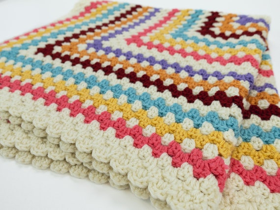 The OG Infinity Granny Square Crochet Blanket | Etsy