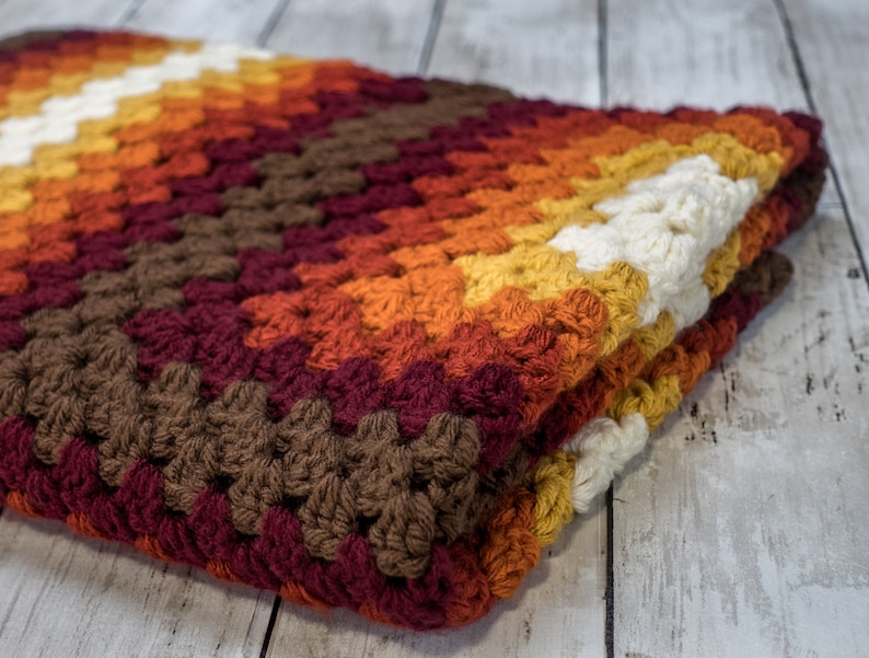 Harvest Infinity Granny Square - Etsy