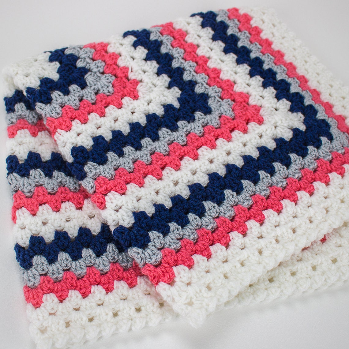 Modern Preppy Infinity Granny Square - Etsy