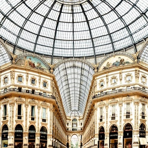 Milan Digital Art Print | Italy Galleria Photography Print | Travel ...