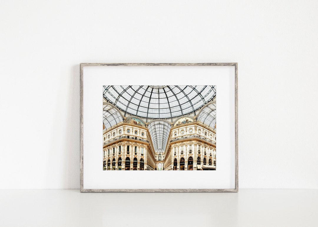 Milan Digital Art Print | Italy Galleria Photography Print | Travel ...