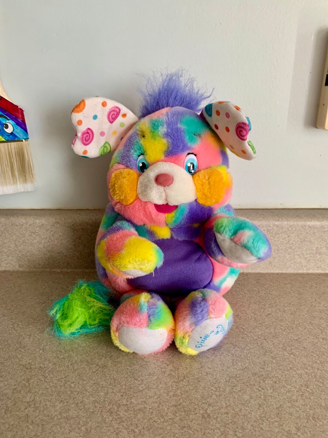 Vintage Popples Pixie Doodle Tie Dye Plush Toy Stuffie - Etsy