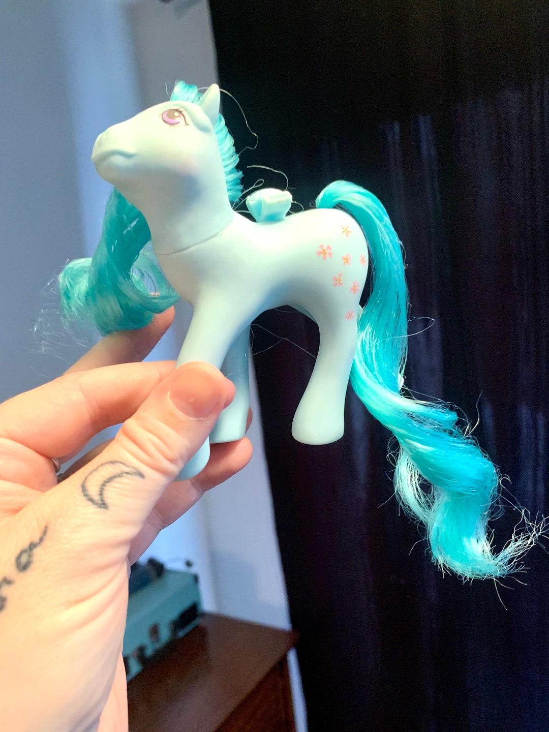 Vintage My Little Pony Flutter Ponies G1 Peach Blossom MLP No Wings ...