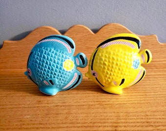 Vintage Tropical Fish Salt & Pepper Shaker Set - Etsy