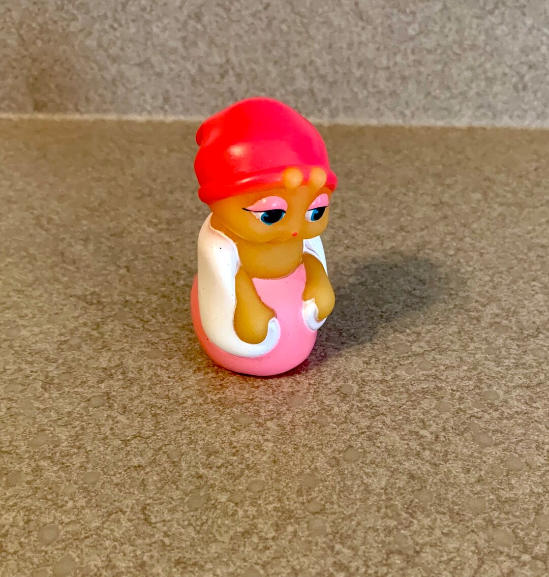 Glo Bug Bashful Pink Glow Worm Figure 1980s Playskool Hasbro Nostalgia