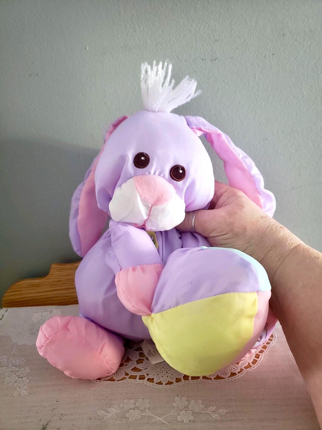 Vintage Puffalumps Fisher Price Purple Easter Bunny 1980's - Etsy