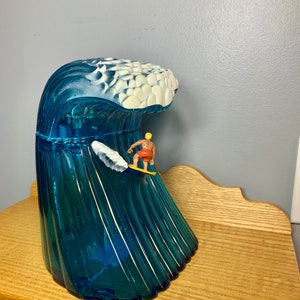 Vintage Wave Acrylic Cookie Jar and Music Box Beach Boys 1963 Memorabilia Etsy UK