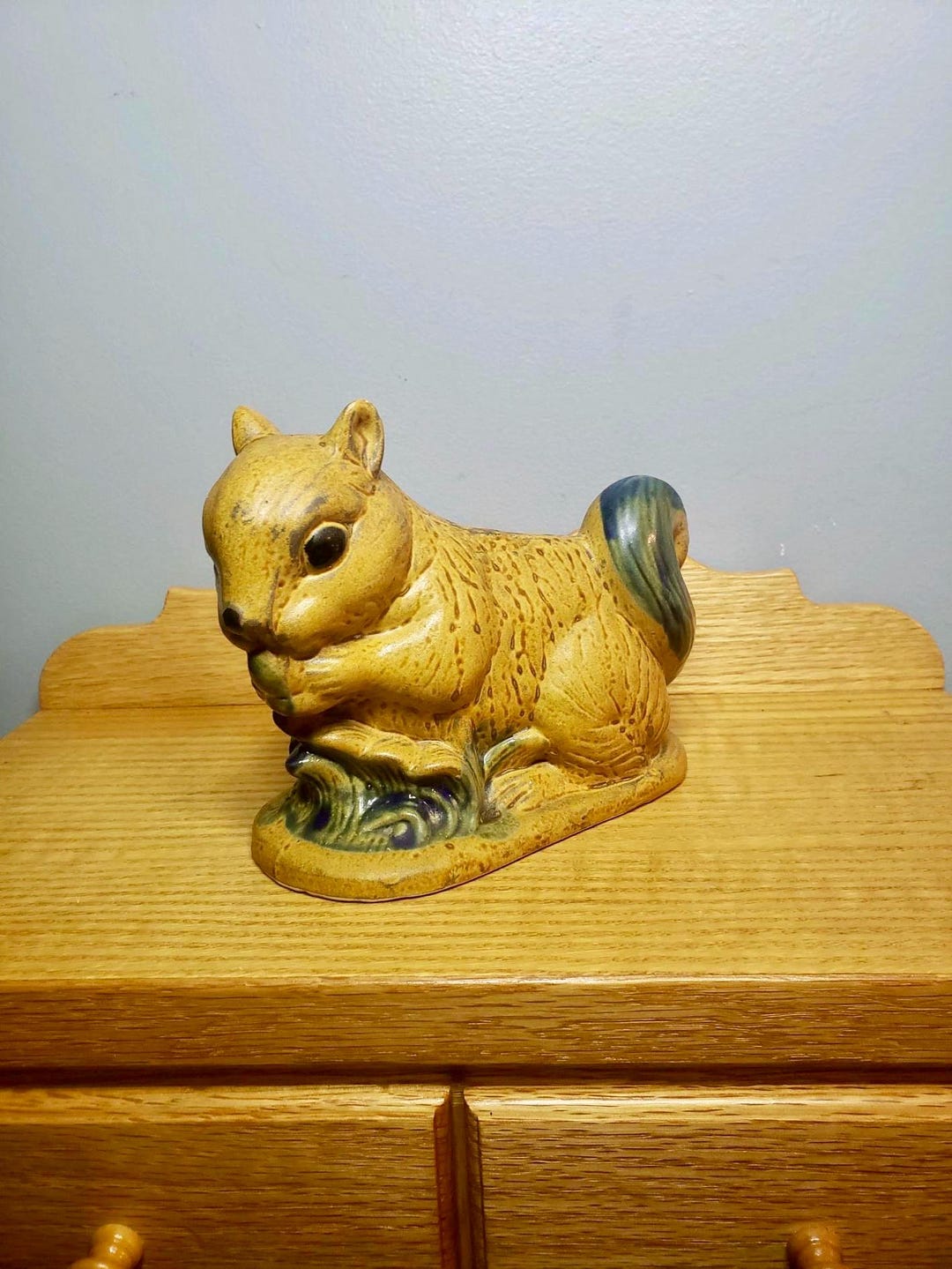 Mid Century Squirrel Pottery Planter 1960's - Etsy