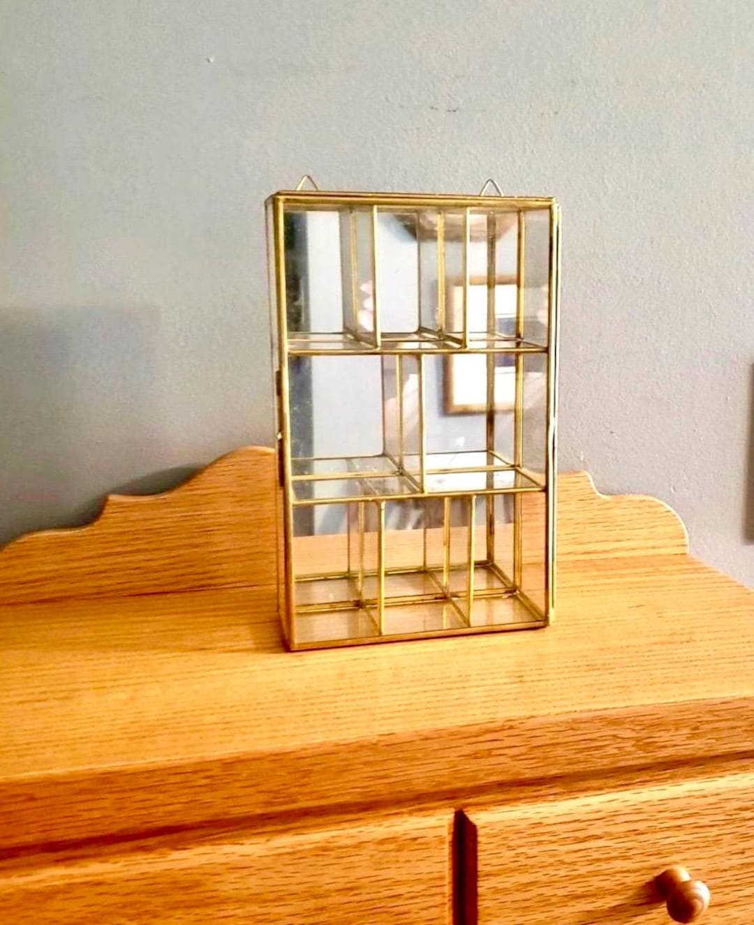 Brass Display Cabinet Wall Hanging - Etsy