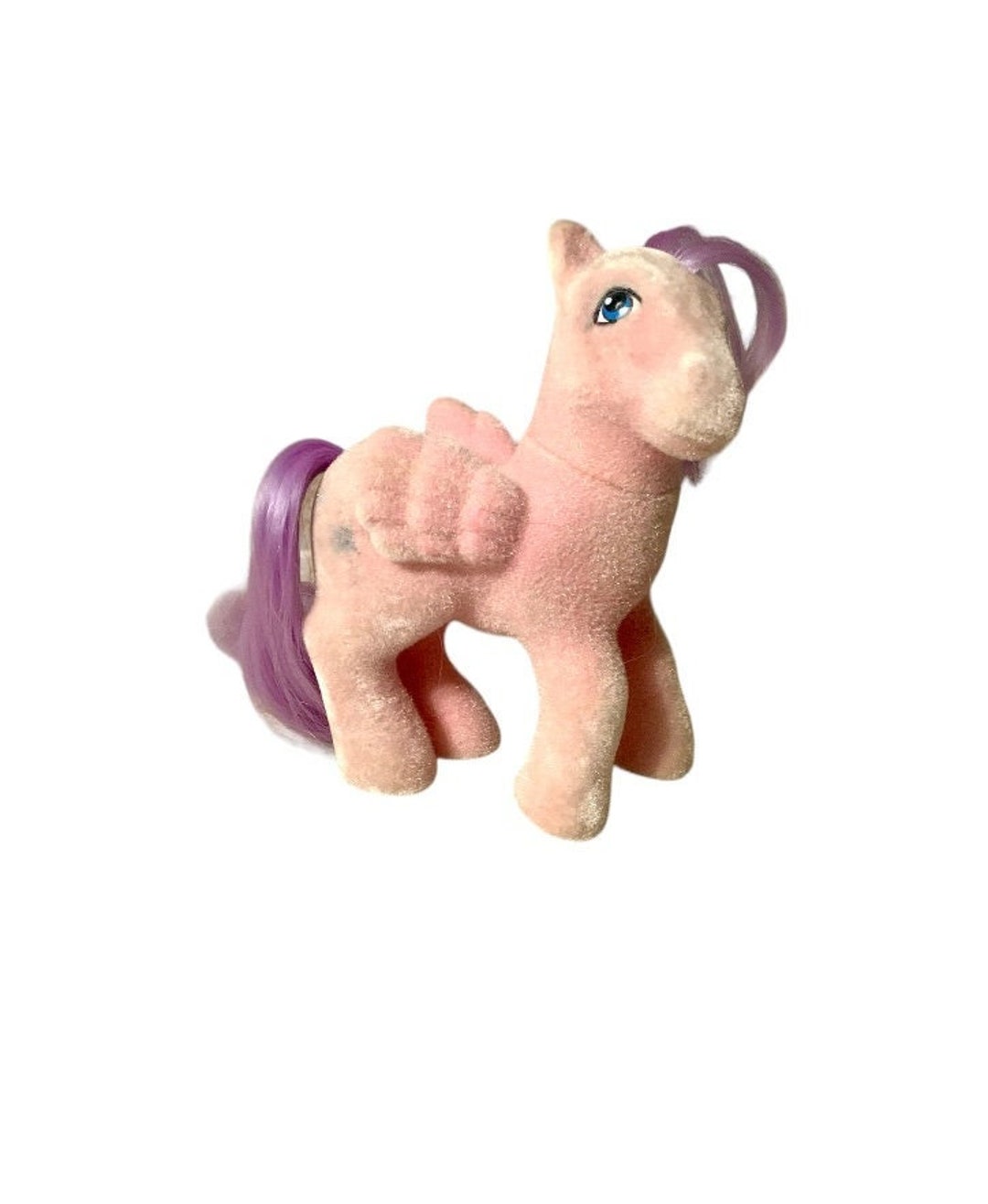 Vintage My Little Pony Pegasus G1 North Star so Soft Ponies Flocked ...