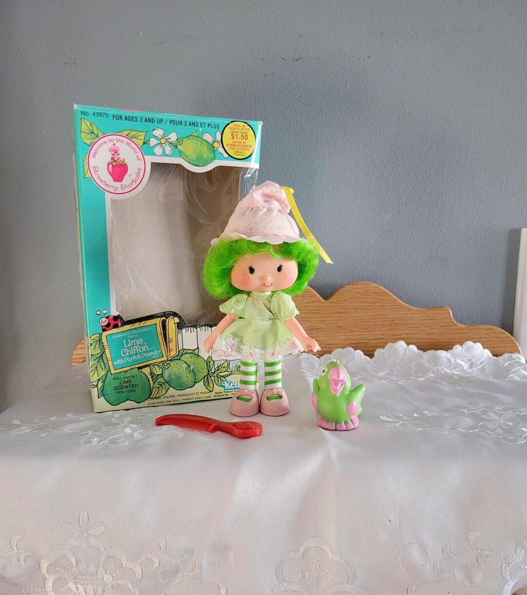 Vintage Strawberry Shortcake Lime Chiffon Doll With Parfait - Etsy