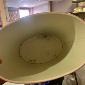 Vintage Ransburg Little Angel Girl Halo Metal Tin Childs Waste Basket ...