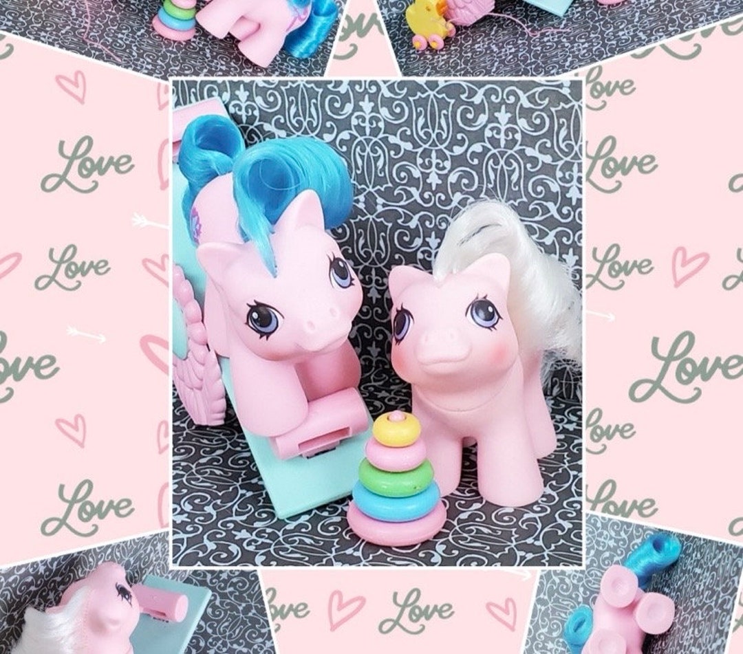 Sticky and Sniffles Newborn Twins G1 Vintage My Little Pony Set MLP - Etsy