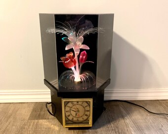Fiber Optic Flower Clock - Etsy