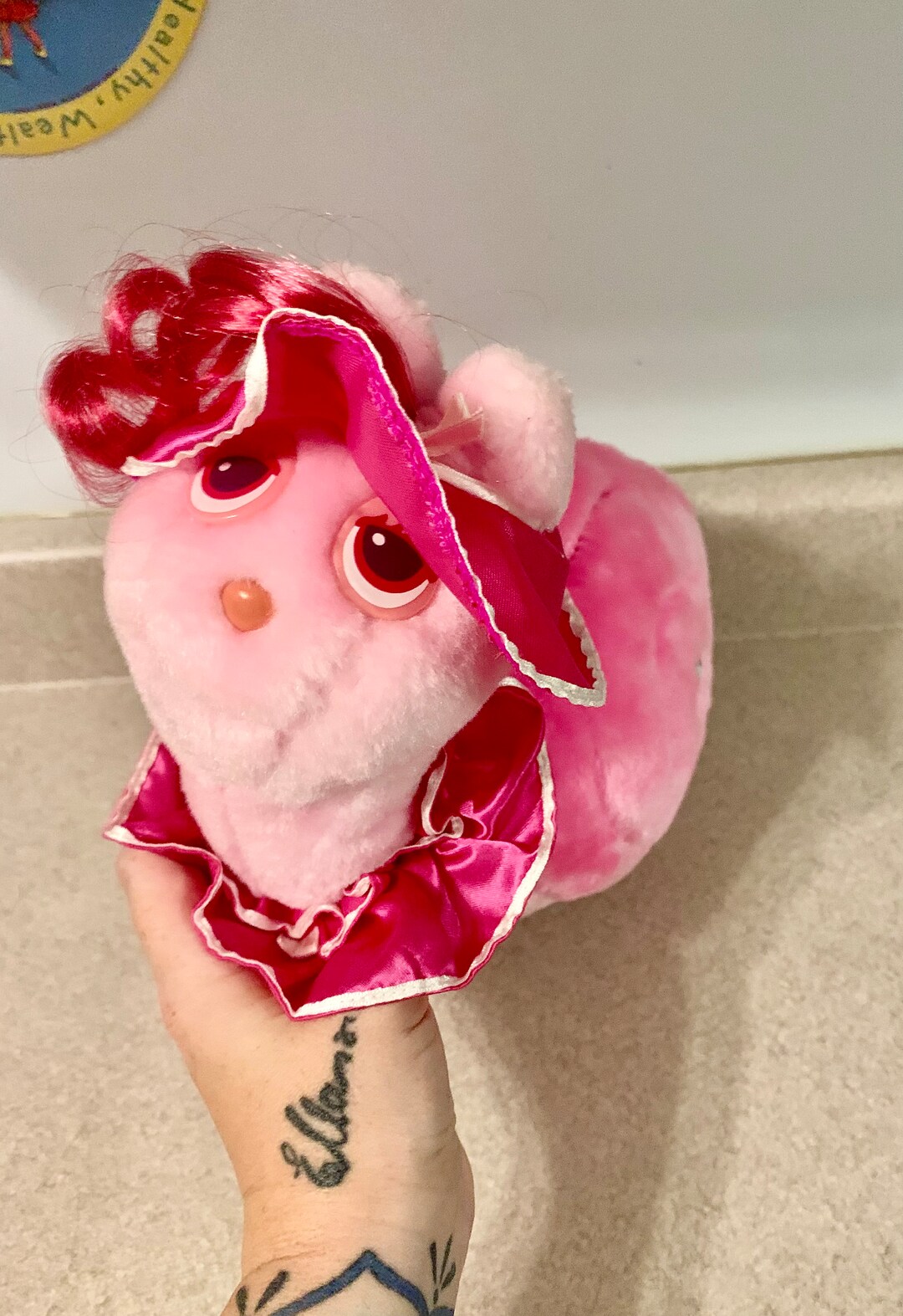 Keypers Plush Soft Toy Pink Snail Tonka Hidden Pouch 1980's RARE - Etsy