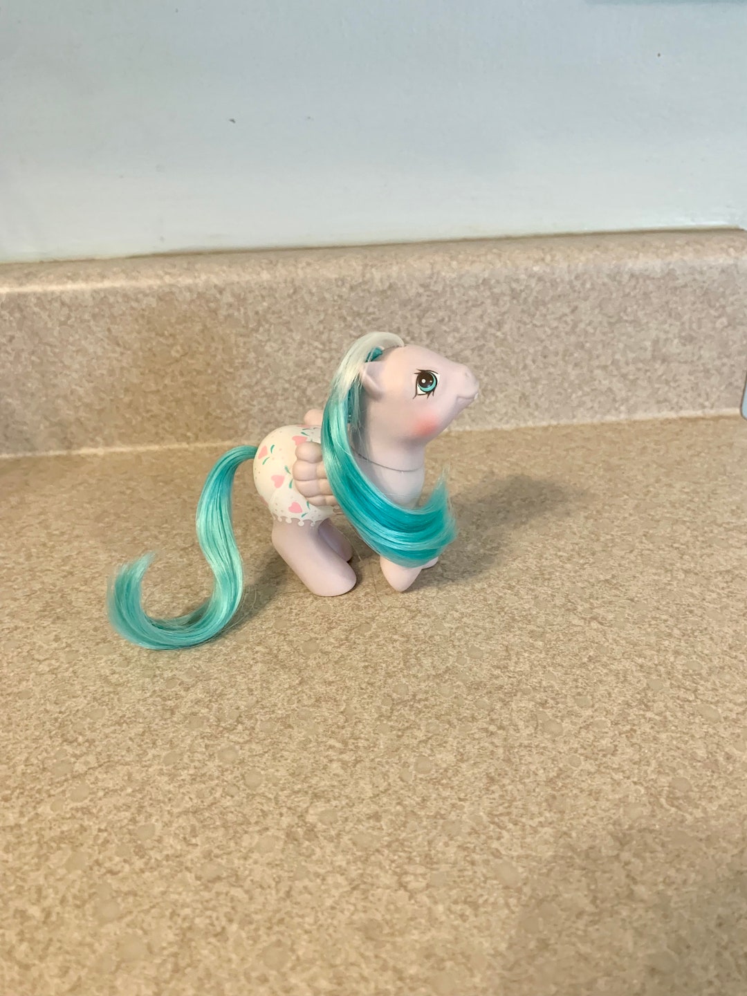 Vintage My Little Pony Pegasus G1 Baby Dots and Hearts First Tooth MLP ...