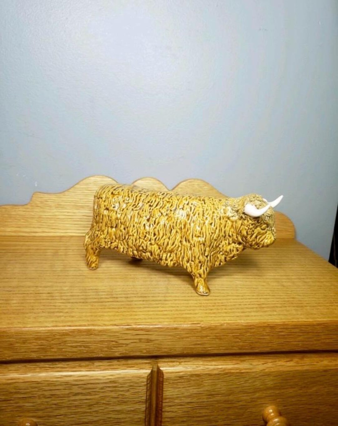 Highland Bull by Scotland Spaghetti Ware Pottery Figurine - Etsy