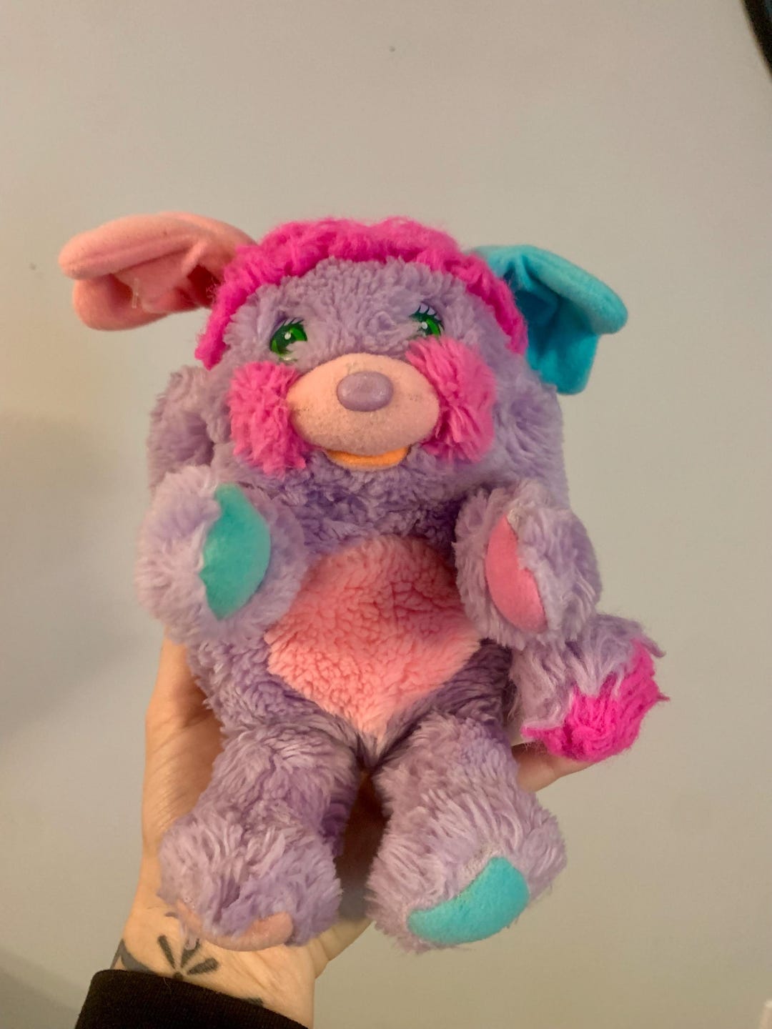 Rare Popples Purple Pretty Bit 8 Mattel Plush 1980's - Etsy
