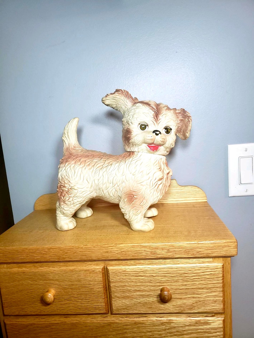 Vintage Edward Mobley Sleep Eye Dog 1960's Vintage Squeak Toy DOES NOT ...