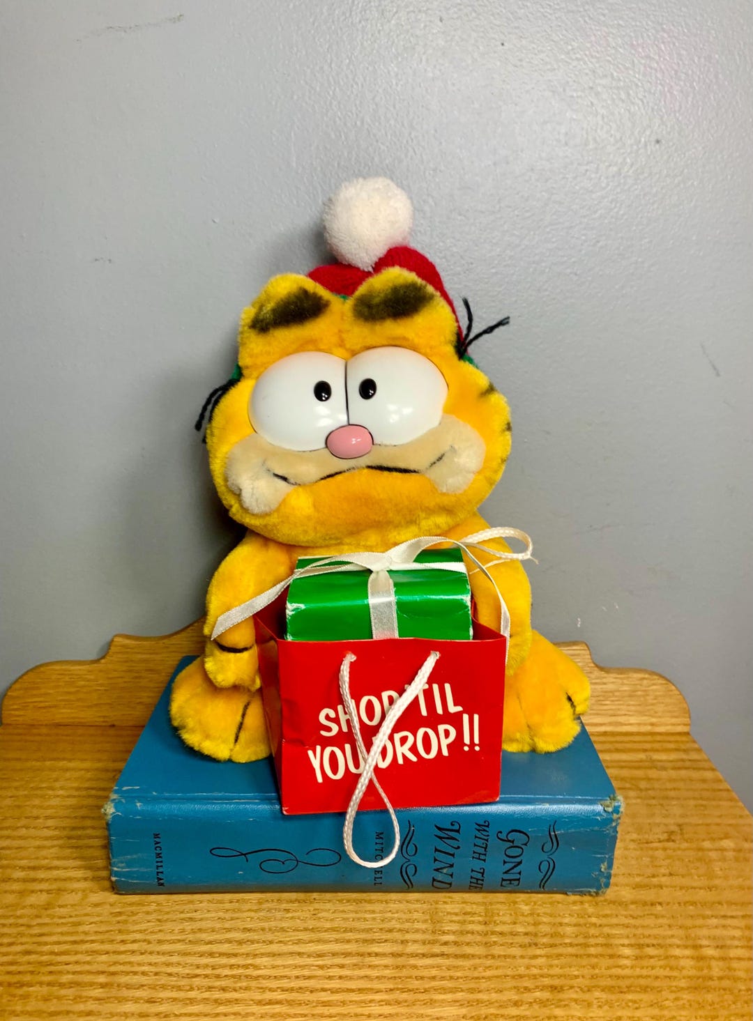 Vintage Garfield Shop Til You Drop Stuffed Animal Orange Cat 1978 ...