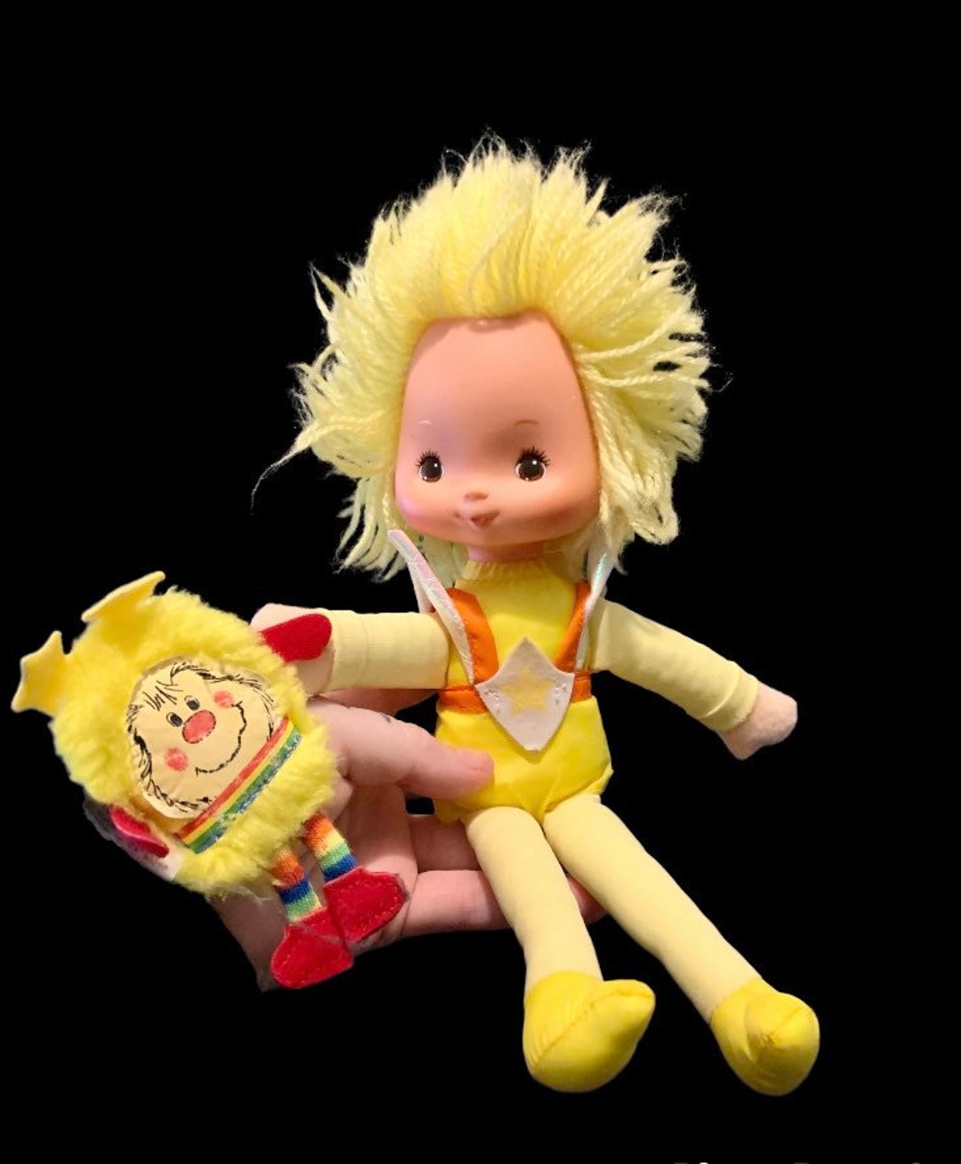 Rainbow Brite Canary Yellow Plush Doll With Spark Sprite - Etsy