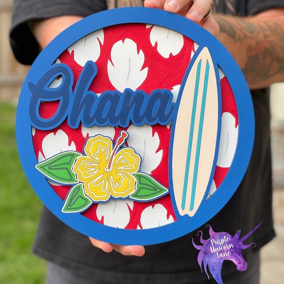 Ohana Sign I Stitch Sign I Lilo and Sitch I Laser Cut Sign - Etsy