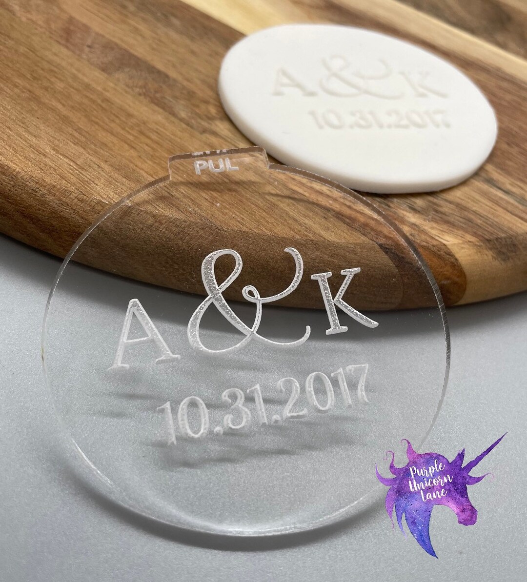 Custom Monogram Stamp - Wedding Monogram Stamp - Debosser Stamp ...