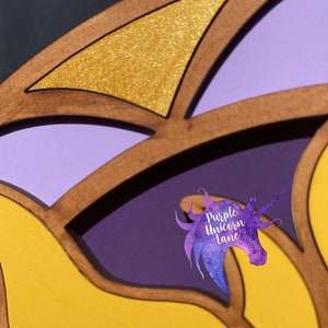 Tangled Sun Sign I Stained Glass Sun I Rapunzel Sign I Sun Art I Laser ...