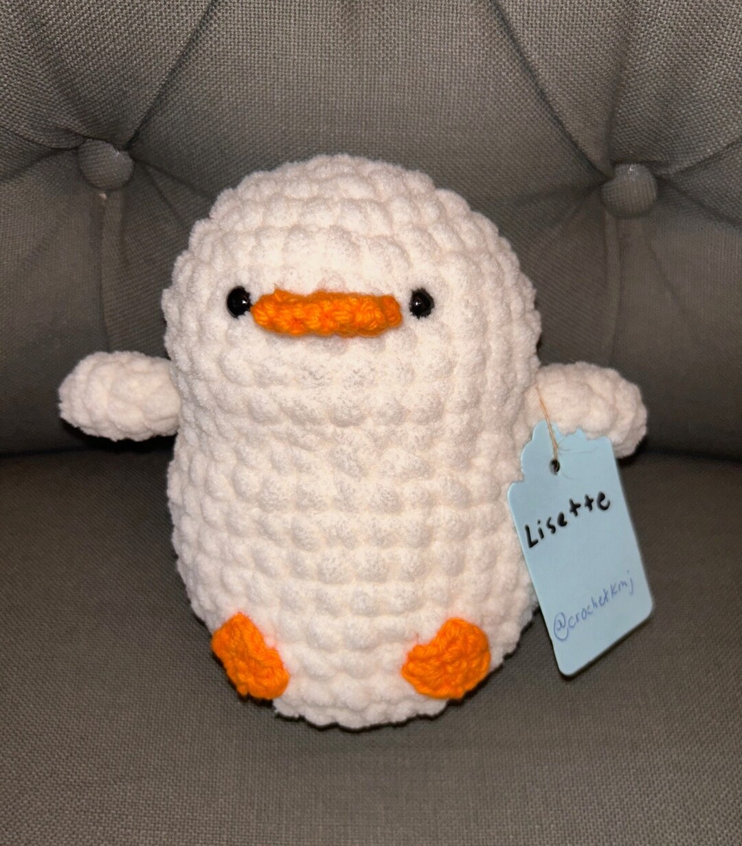 Crocheted Duck "lisette" Stuffed Animal - Etsy