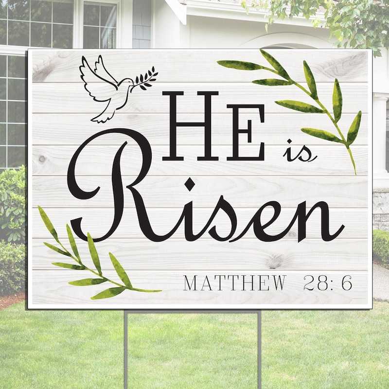 He is Risen Signs - Etsy