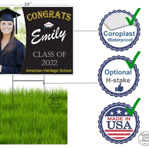 Senior GRADUATION YARD SIGN 2022 Graduation Gift for Her Class - Etsy