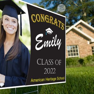 Senior GRADUATION YARD SIGN 2022 Graduation Gift for Her Class - Etsy