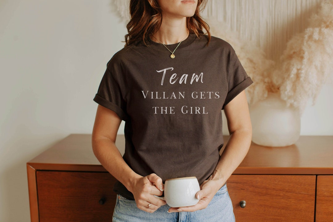 Team Villain Booktok Merch Book Lover Clothing Bookworm Shirt Fantasy ...