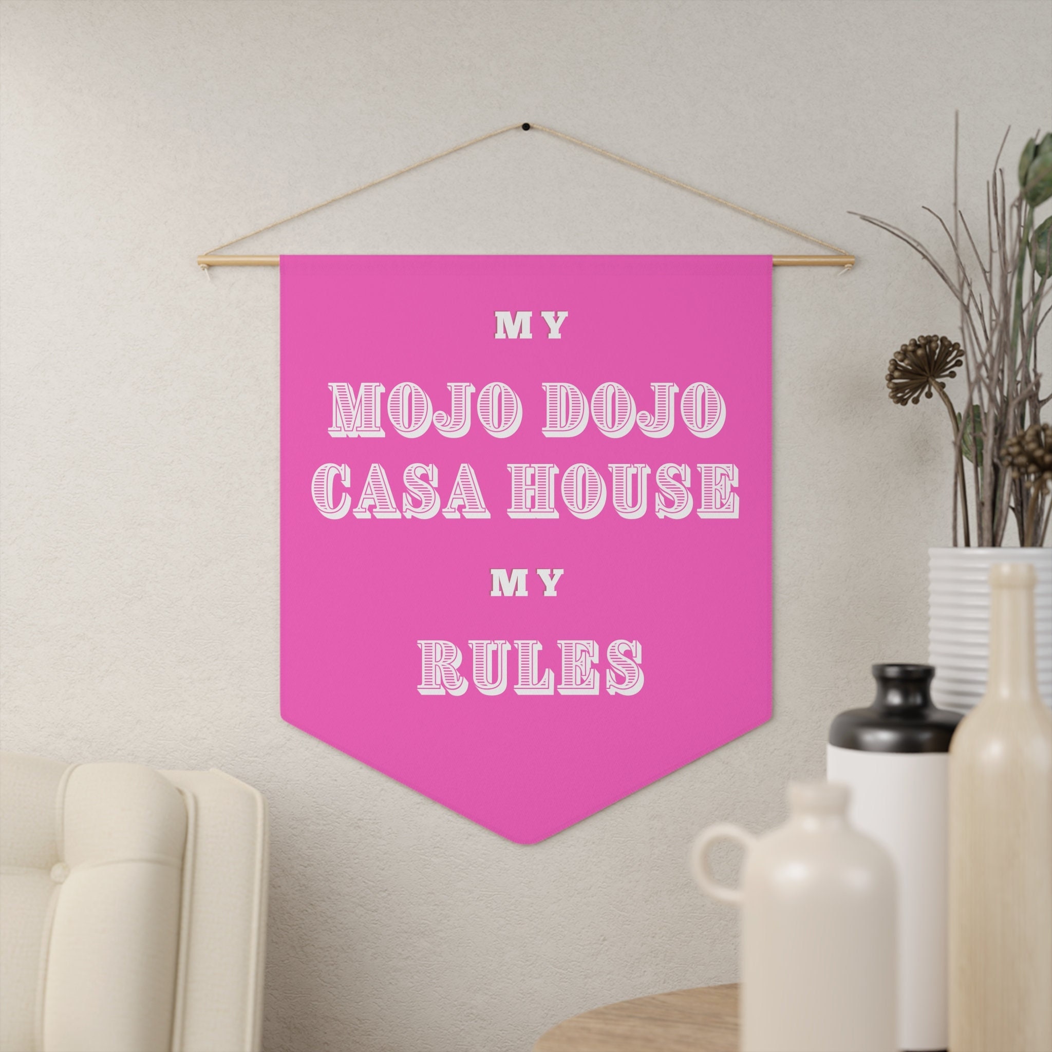 Mojo Dojo Casa House Pennant Sign Plaque I Am Kenough Barbi - Etsy