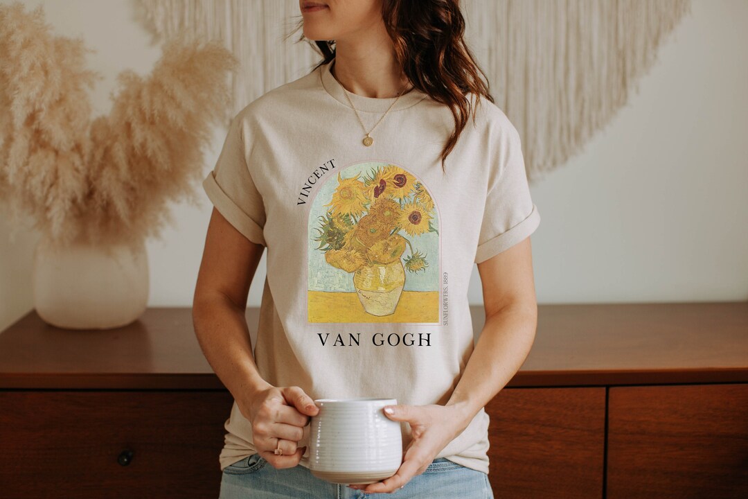 Van Gogh T-shirt Art History Tee Painting Artist Gift Aesthetic ...