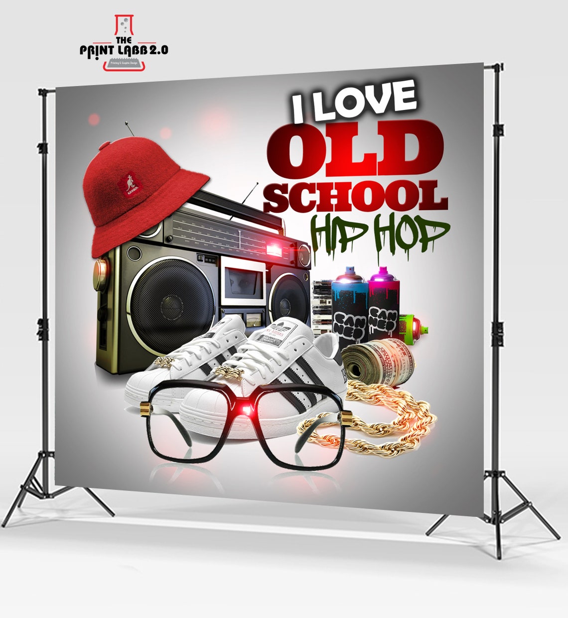 Backdrop Background Custom Step and Repeat Hip Hop | Etsy