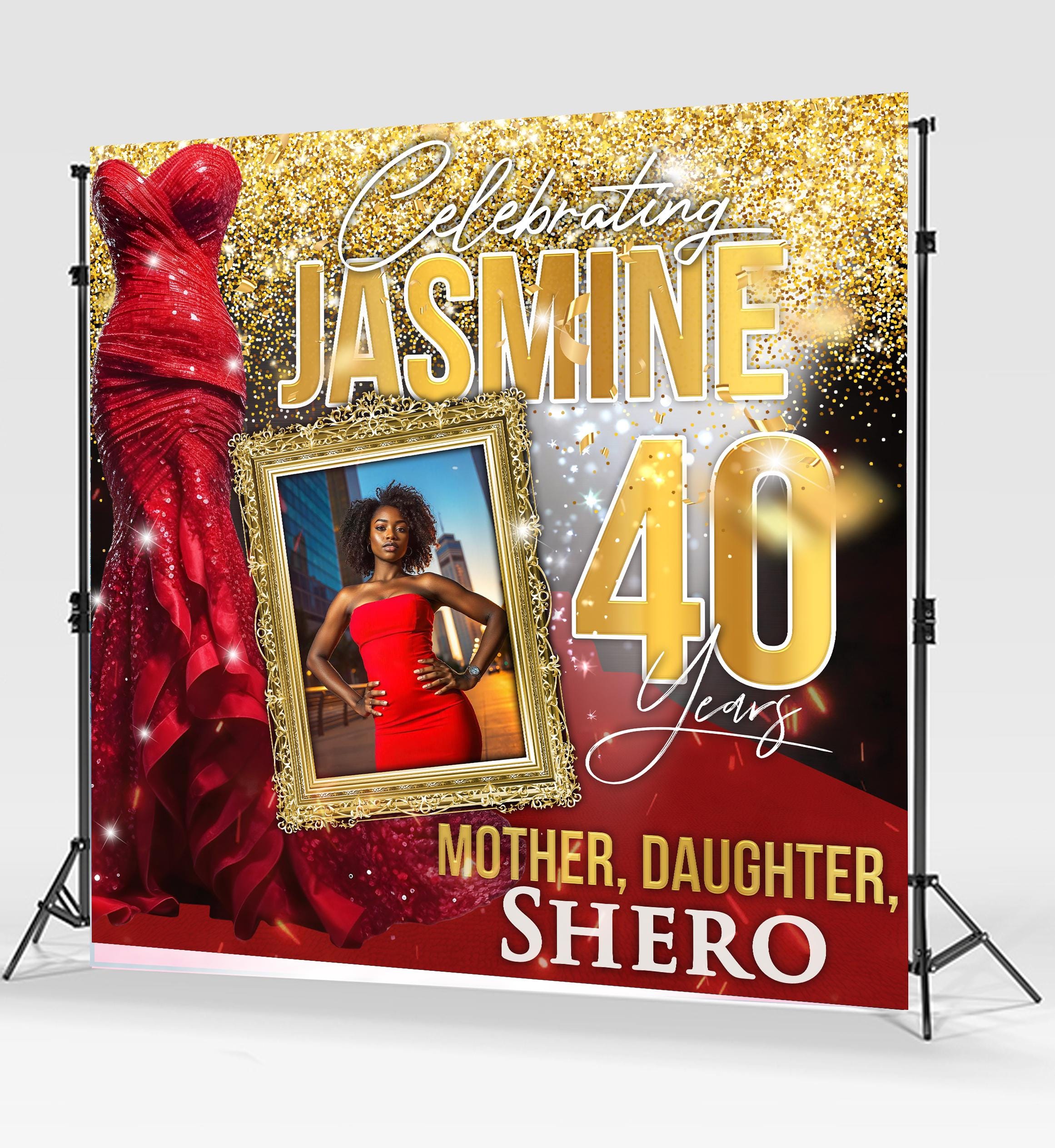 Photo Backdrop - Background - Custom - Step and Repeat - Shero - Hero ...