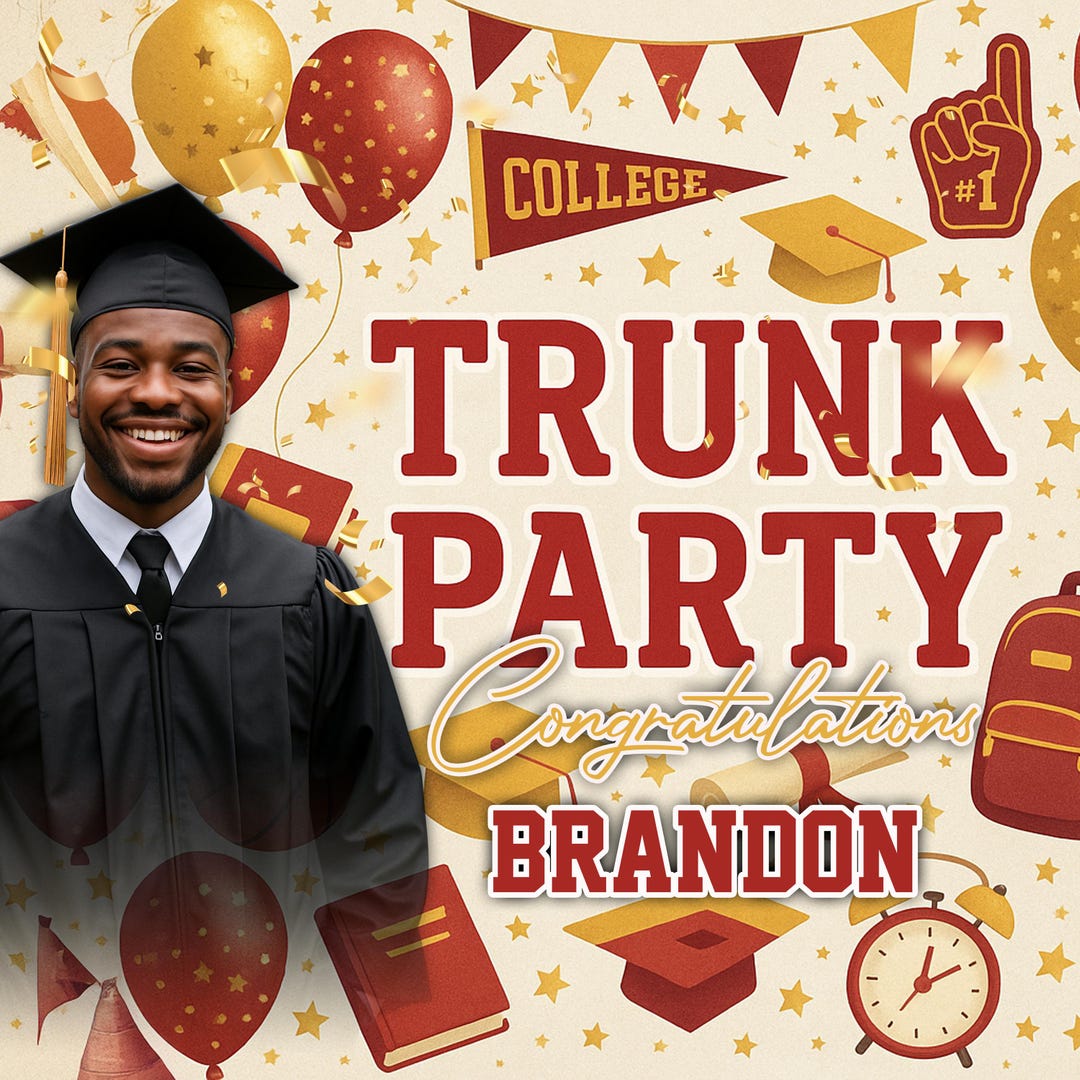 Trunk Party Backdrop - Men - Background - Custom - Step and Repeat ...